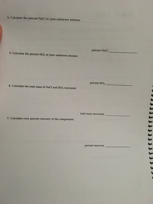 Solved Resolving a Two-Component Mixture Prepared by M. L. | Chegg.com