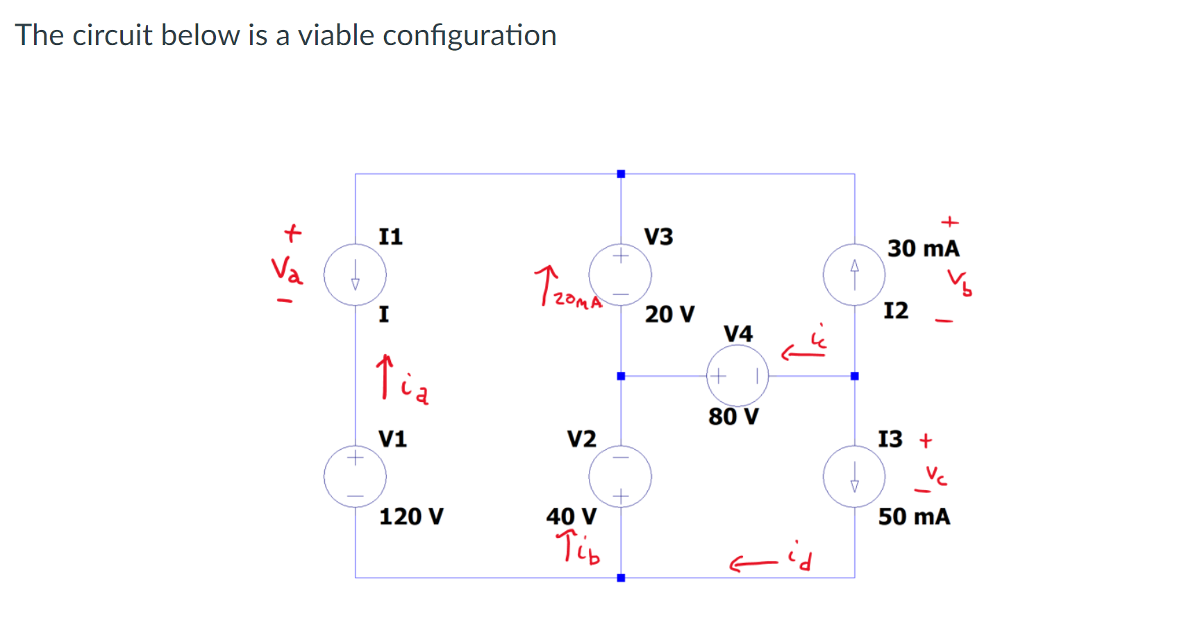 Solved 1) Solve KCL and KVL at each node and over each | Chegg.com