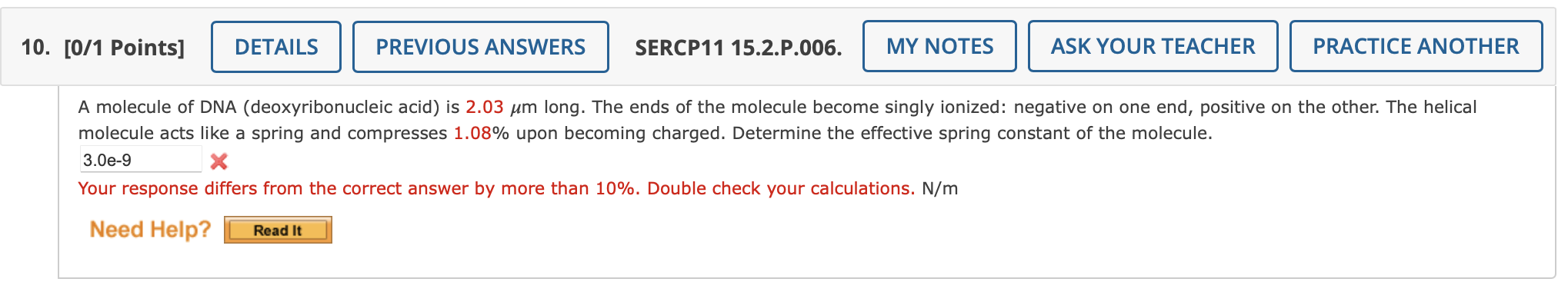 Solved 10 [0 1 Points] Details Previous Answers Sercp11