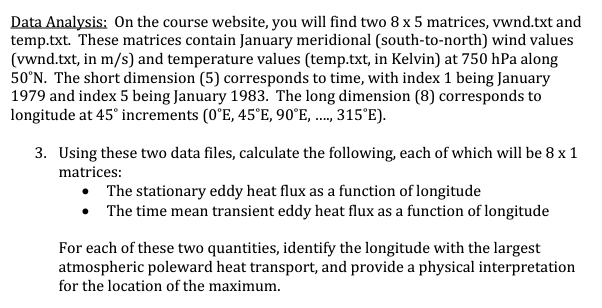 Data Analysis: On the course website, you will find | Chegg.com