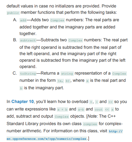 Solved 9.51 Class) Create a class called for performing | Chegg.com