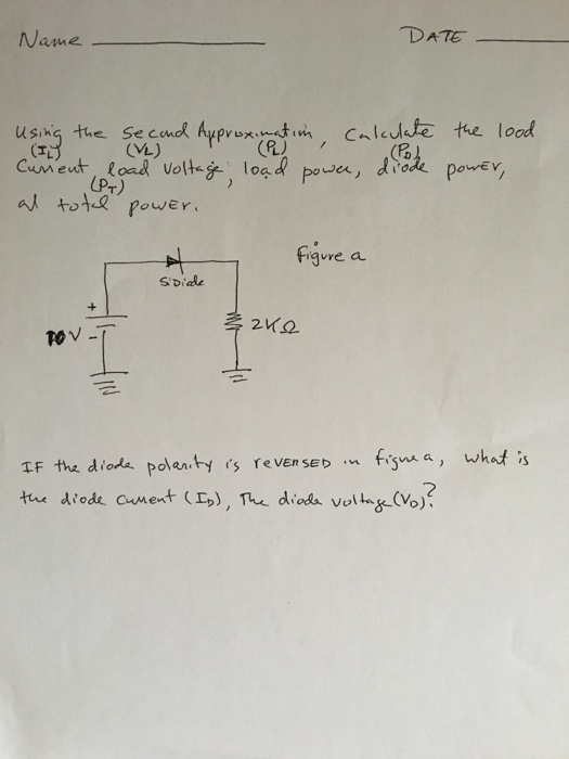 Solved Using the second approximation, calculate the load | Chegg.com