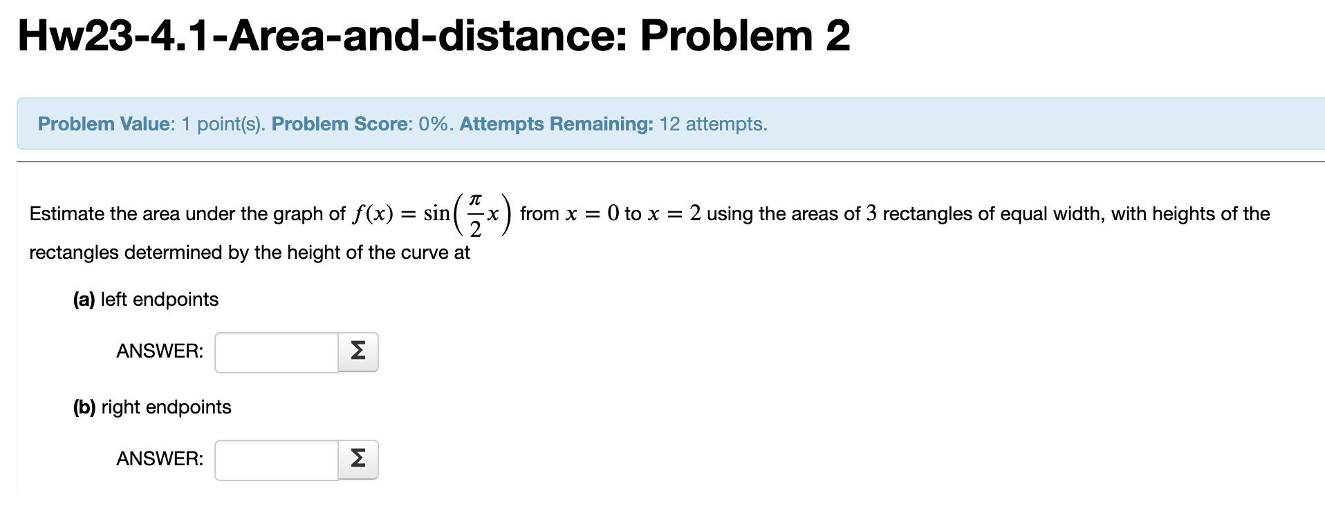 Solved Hw23-4.1-Area-and-distance: Problem 2 Problem Value: | Chegg.com