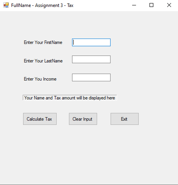 Solved USING VISUAL BASIC WINDOWS FORM.APP | Chegg.com