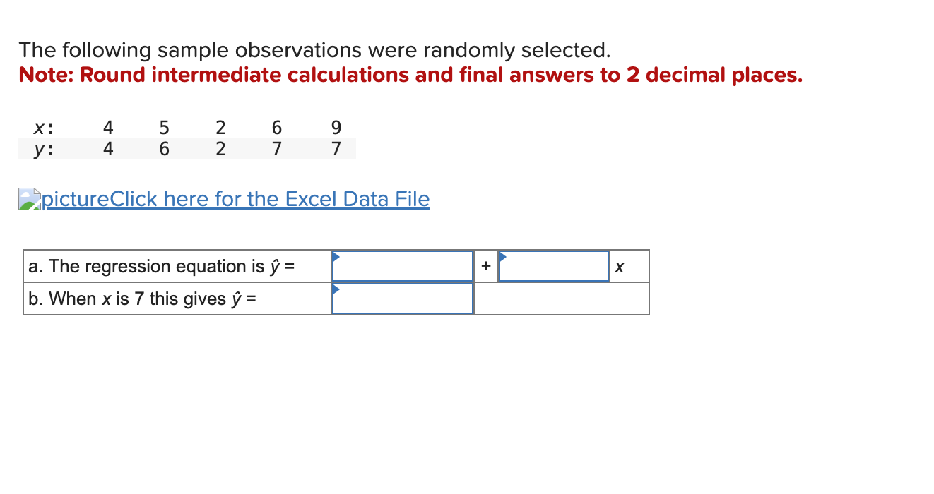 Solved The following sample observations were randomly | Chegg.com