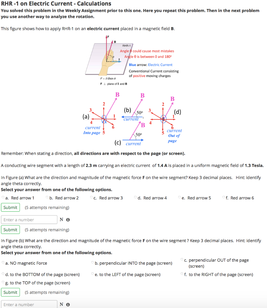 Solved RHR-1 on Electric Current - Calculations You solved | Chegg.com
