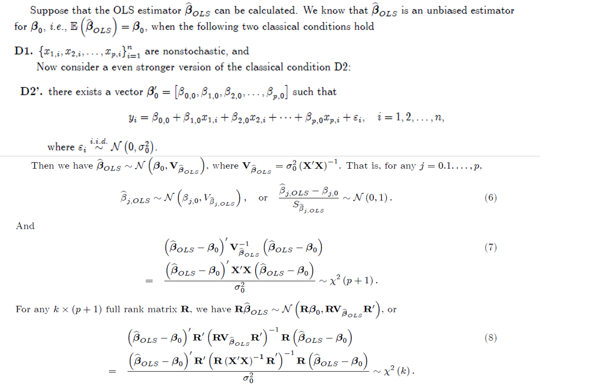 where $B 3.0Ls OLS Voor is the standard error of | Chegg.com