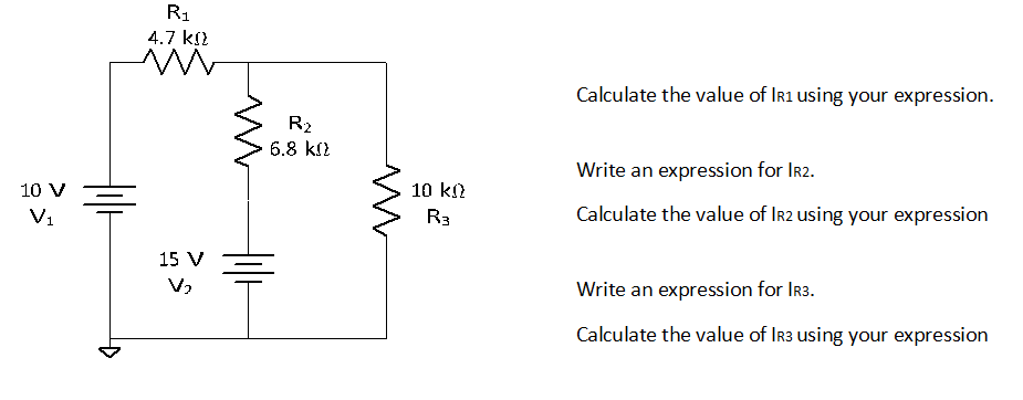 Solved R1 4.7 kg W Calculate the value of Iri using your | Chegg.com