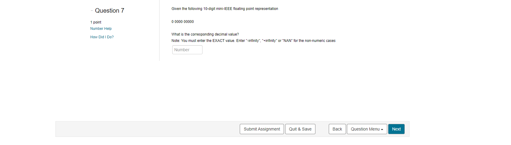 Solved Given the following 10-digit mini-IEEE floating point | Chegg.com