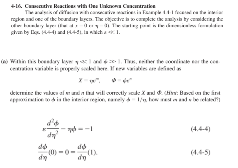 4-16. Consecutive Reactions with One Unknown | Chegg.com