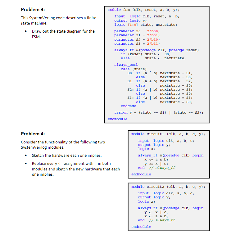 Full Adder Problem 1 A Sequential Circuit Has Two Chegg