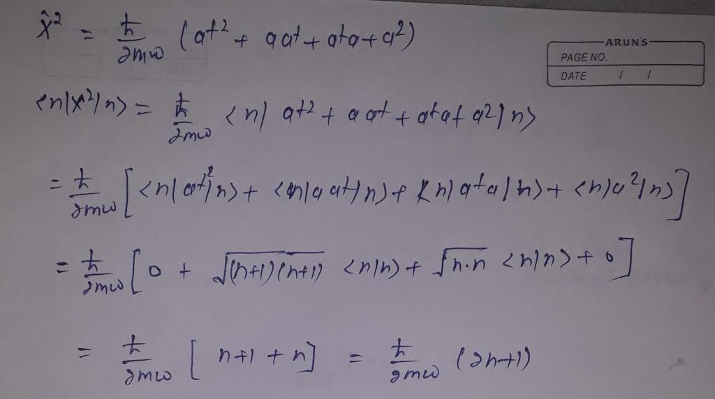 Solved ith itate of Harmonic onillotor. | Chegg.com