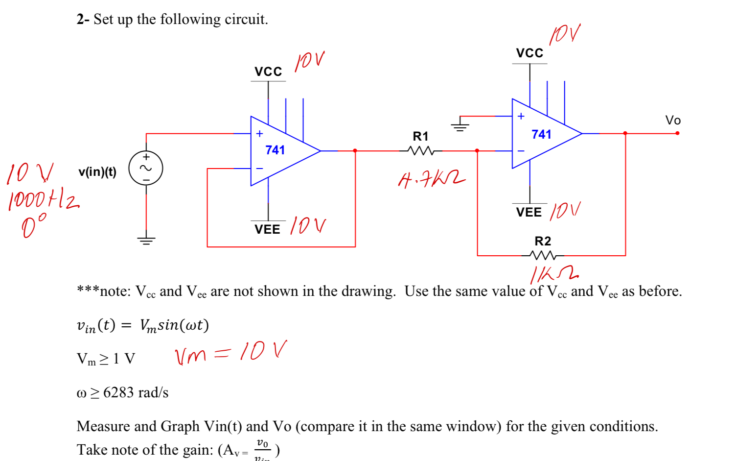 Solved Show how to ﻿set up ﻿this circuit in ﻿multisim with | Chegg.com