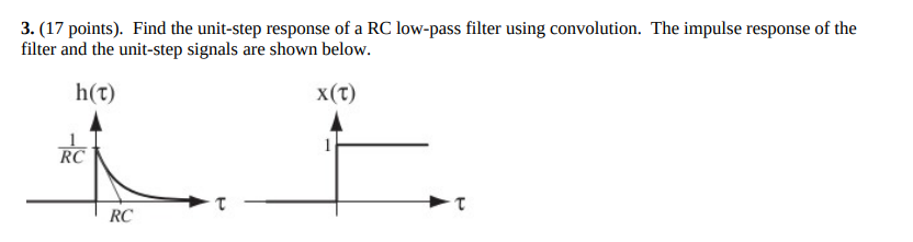 Solved 3. (17 points). Find the unit-step response of a RC | Chegg.com