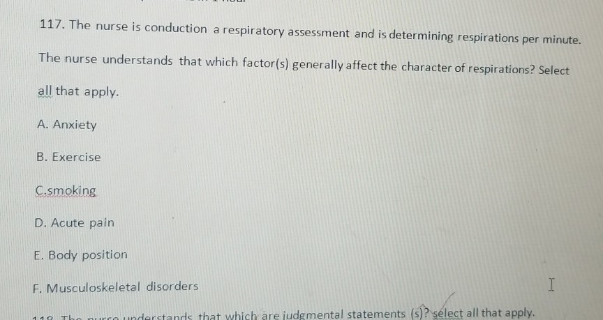 Solved 114. The nurse understands that which are | Chegg.com