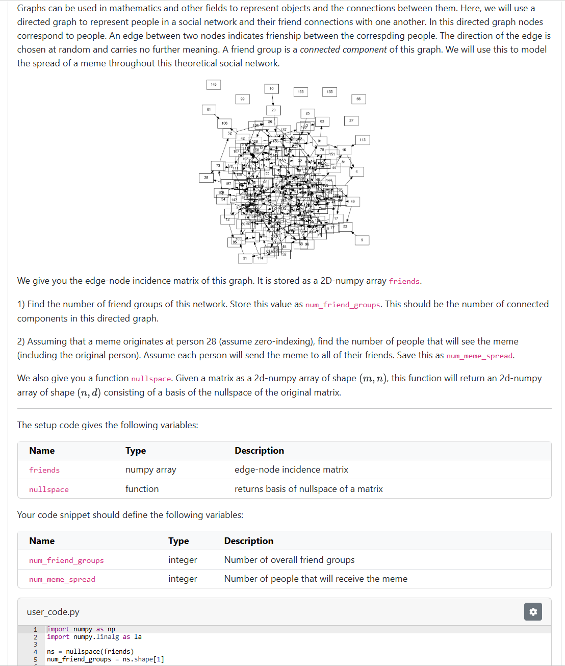 I already found num_friend_groups. Can someone help | Chegg.com