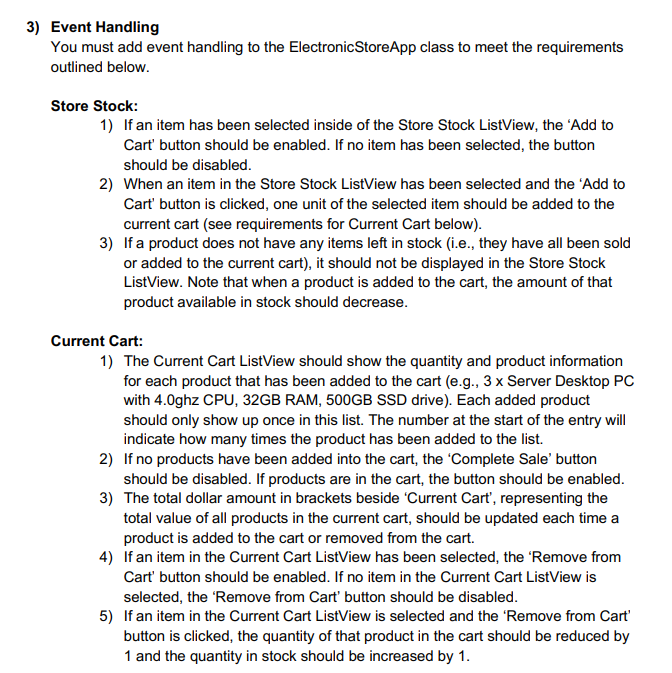 Solved For this assignment, you will apply the MVC paradigm | Chegg.com