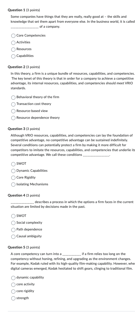 Solved Question 1 ﻿Some companies have things that they are | Chegg.com