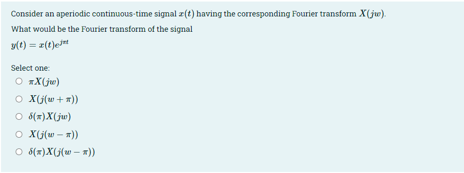 Solved Consider a continuous time periodic signal x(t) | Chegg.com