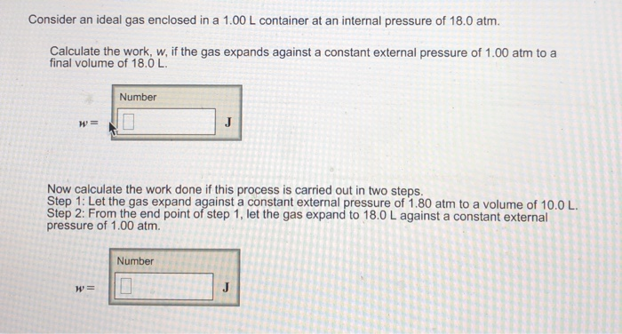 Solved Consider an ideal gas enclosed in a 1.00 L container | Chegg.com