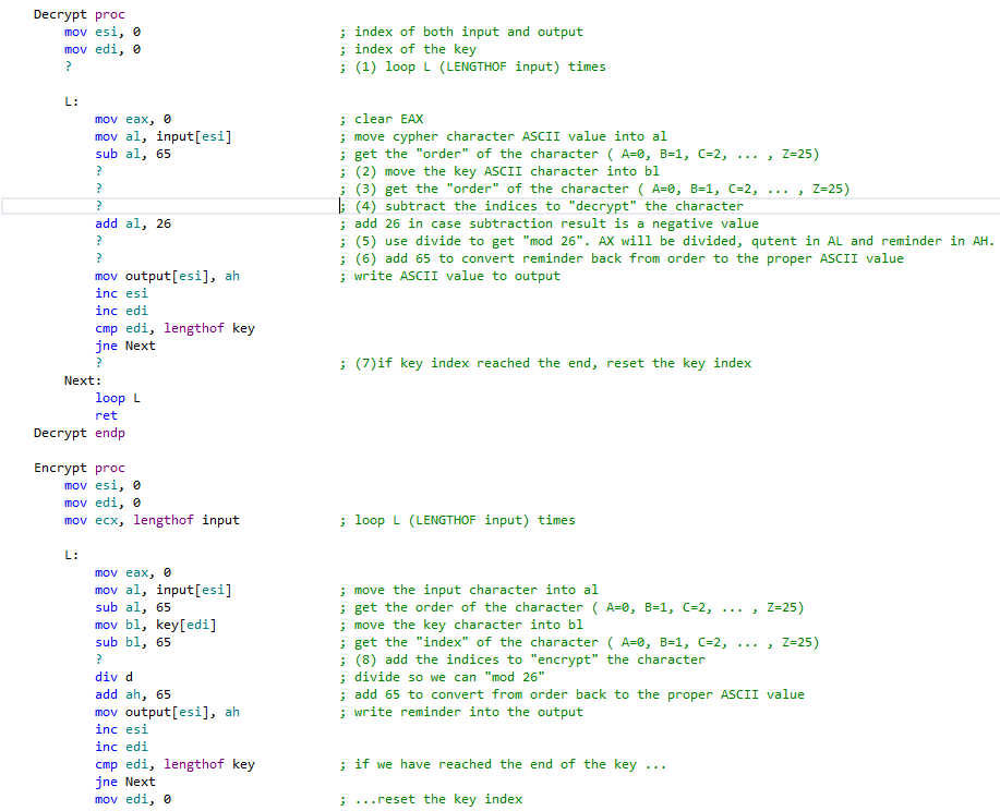 .386 .model flat, stdcall .stack 4096 ExitProcess | Chegg.com