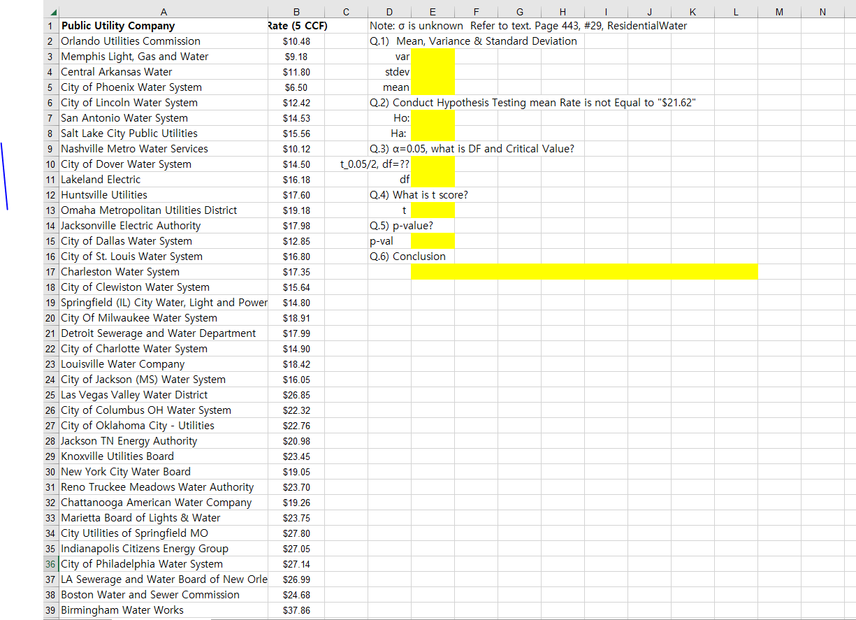 Solved \begin{tabular}{|l|l|l|} \hline 39 & Birmingham Water | Chegg.com