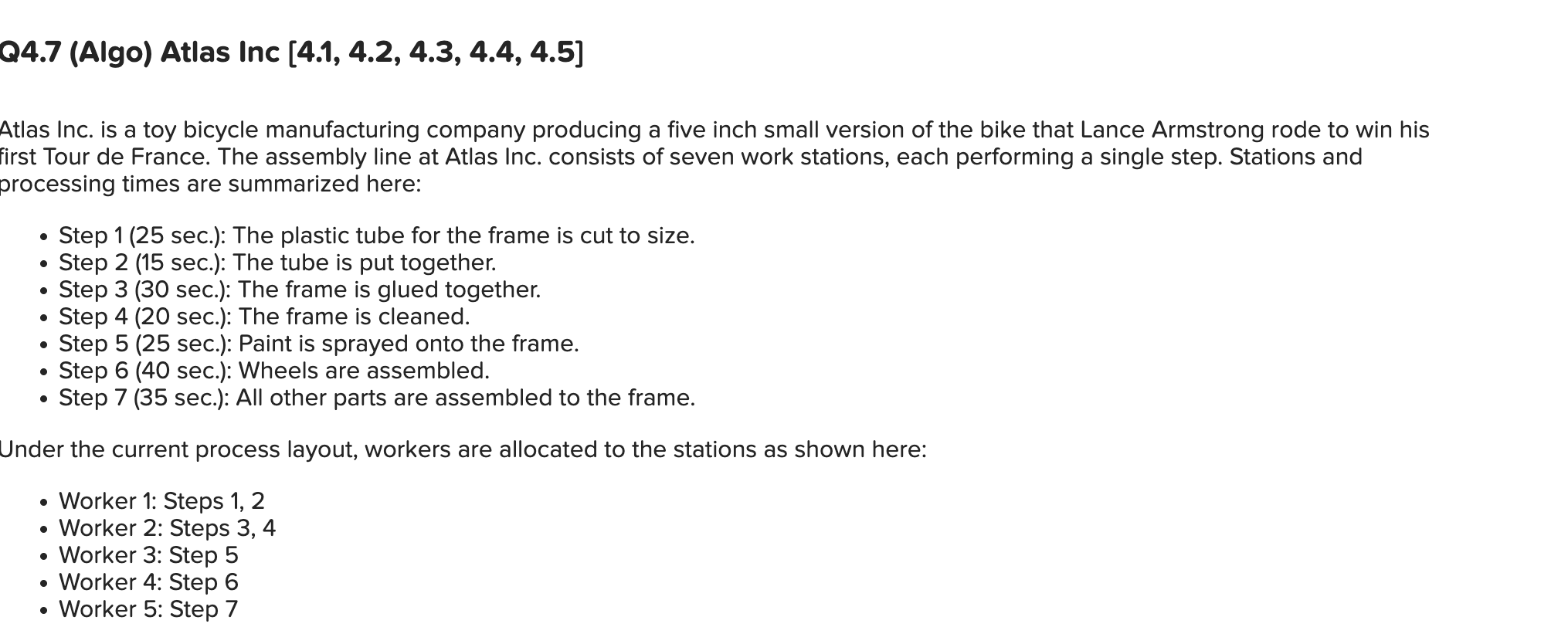 Solved d. How long does it take to finish production of 110 | Chegg.com