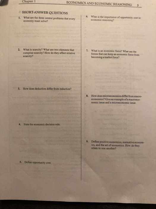 Truth of The Talisman: Economics Flashcards Chapter 1