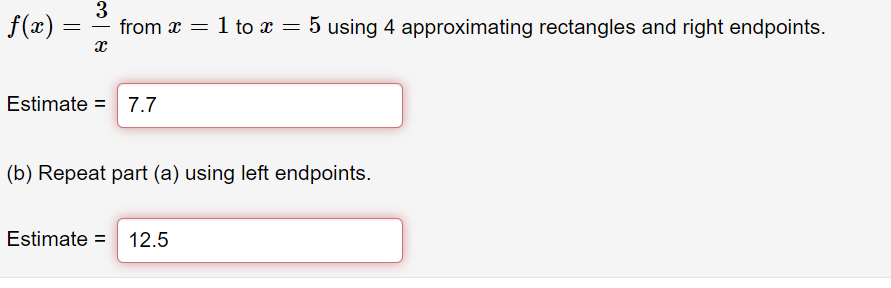 Solved f(x)=x3 from x=1 to x=5 using 4 approximating | Chegg.com
