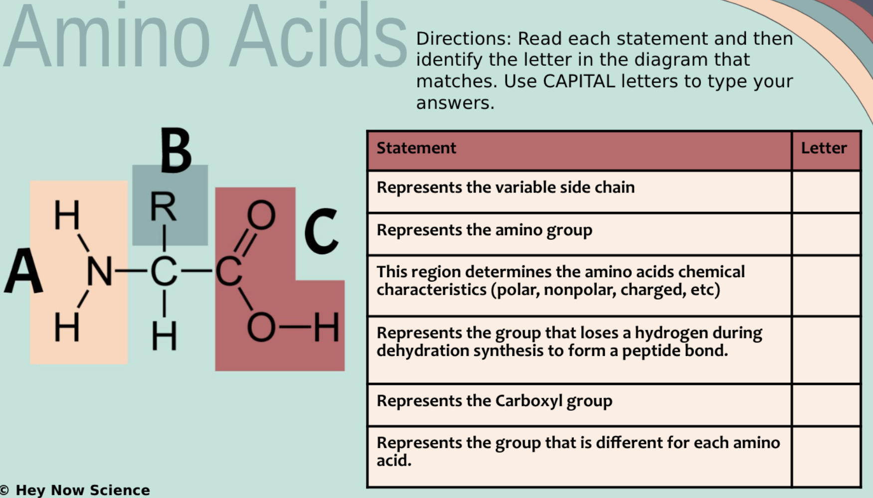 Solved Directions: Read each statement and then identify the | Chegg.com