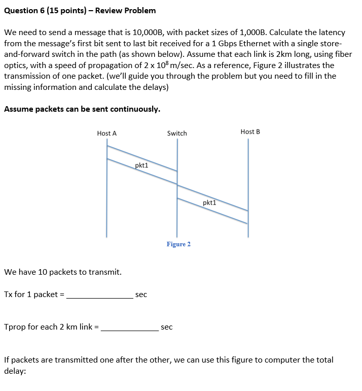 Solved Question 6 (15 points) - Review Problem We need to | Chegg.com