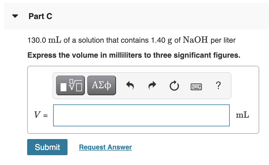 Solved How many milliliters of 0.110 M HCl are needed to | Chegg.com