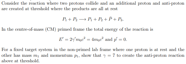 Solved Consider the reaction where two protons collide and | Chegg.com