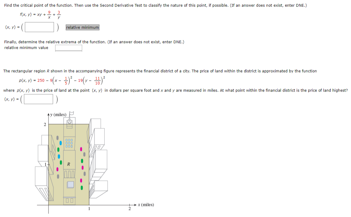 Solved Find the critical point of the function. Then use the | Chegg.com