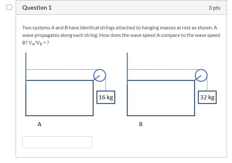 Solved Two systems A and B have identical strings attached | Chegg.com