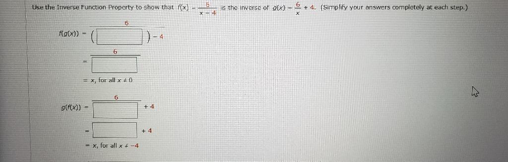 Solved Use the Inverse Function Property to show that f(x) - | Chegg.com