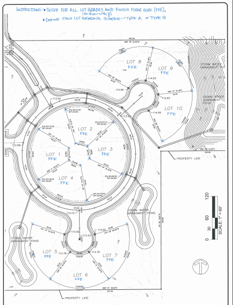 Use the given information to calculate lot grades and | Chegg.com