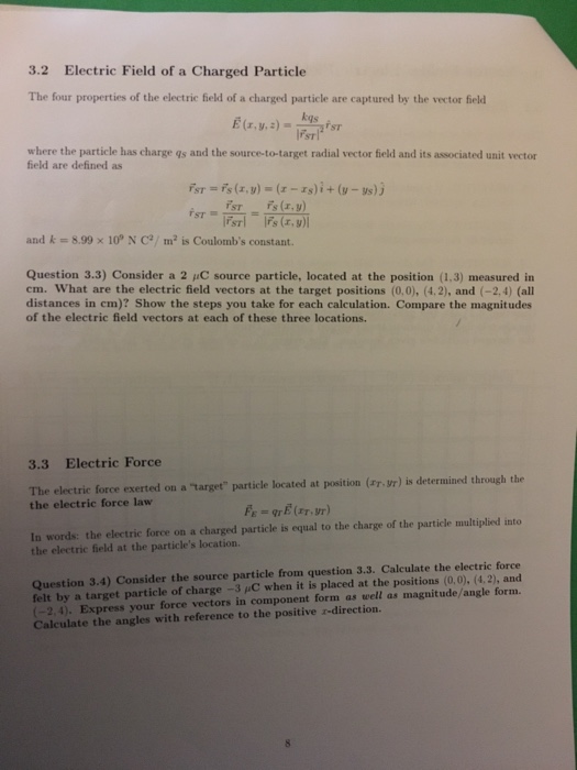 Solved 2 Vector Fields Activity: Calculation and | Chegg.com