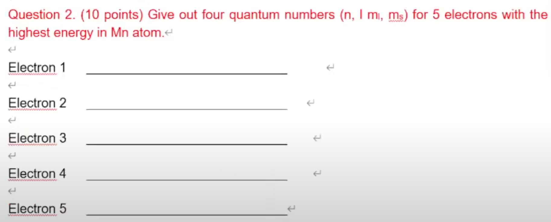 Solved Question 2. (10 ﻿points) ﻿Give out four quantum | Chegg.com
