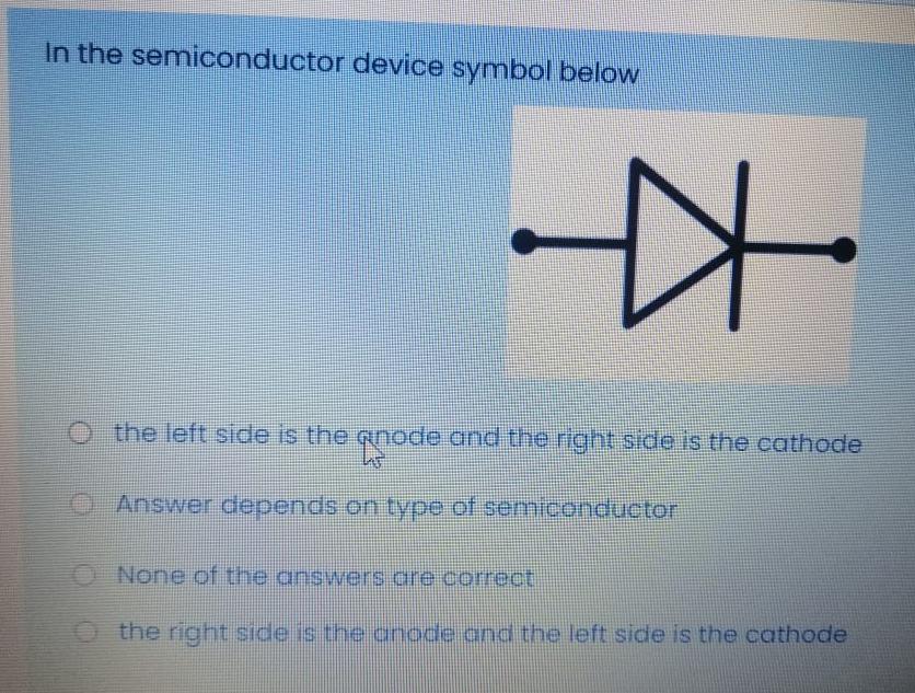 Solved In the semiconductor device symbol below At o the | Chegg.com
