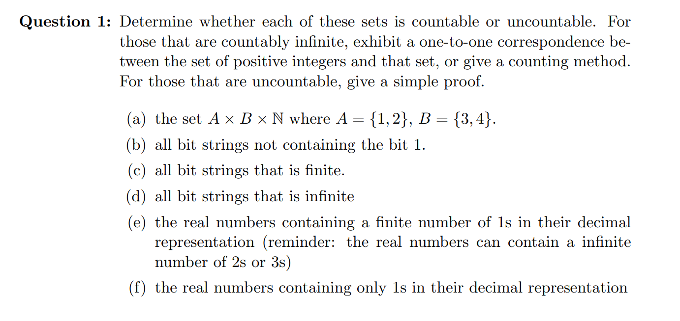 Solved Determine whether each of these sets is | Chegg.com