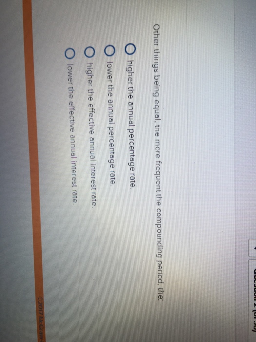 Solved Other things being equal, the more frequent the | Chegg.com