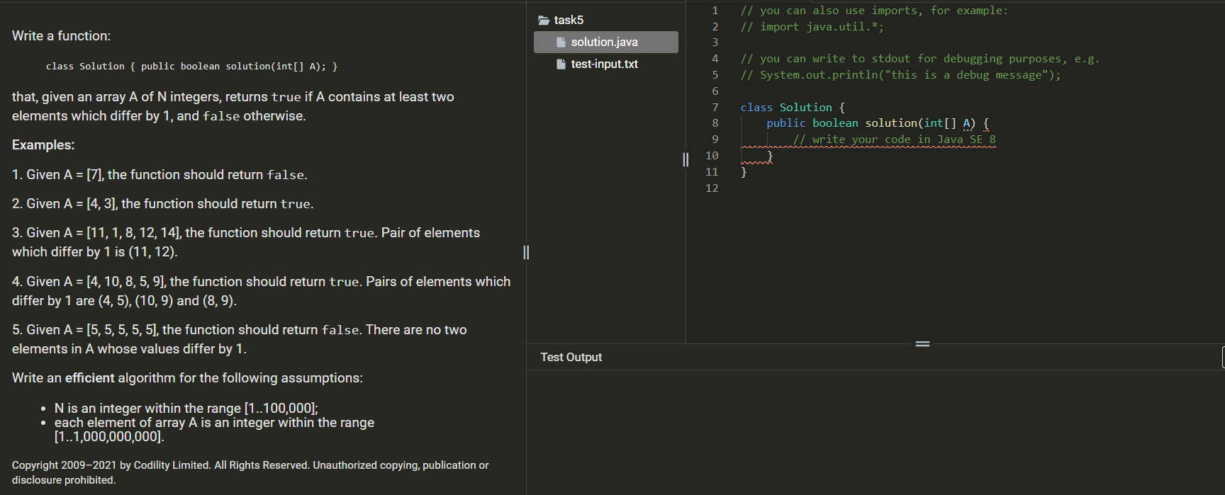 Solved Please give an optimized solution in Java for the | Chegg.com