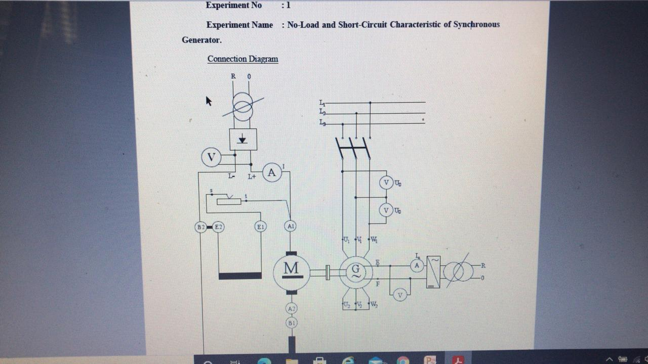 Instructions: 1. Perform the open-circuit test of the | Chegg.com