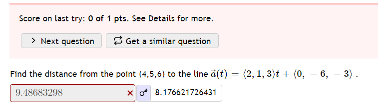 Solved 1. Let the line PQPQ pass through the points | Chegg.com