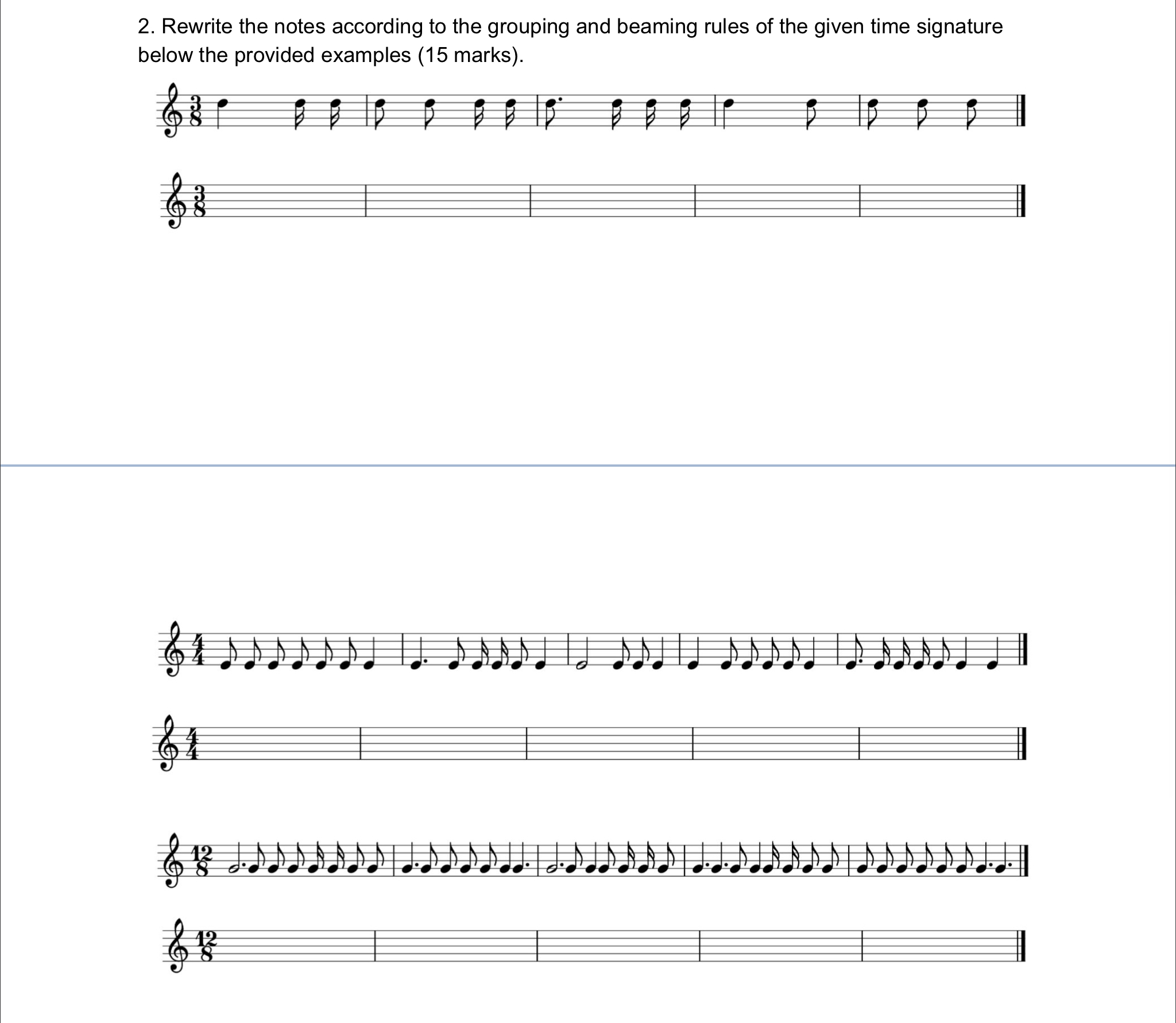 \r\n2. Rewrite the notes according to the grouping | Chegg.com