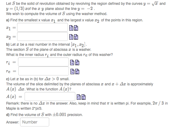 Solved Let S be the solid of revolution obtained by | Chegg.com