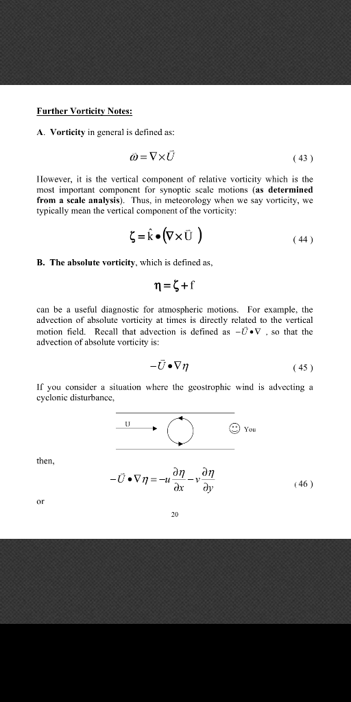 Solved 1a. Express the vorticity (equation 43) in component | Chegg.com