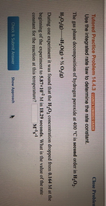 Solved Tutored Practice Problem 14 4 3 Cco Close Problen Use