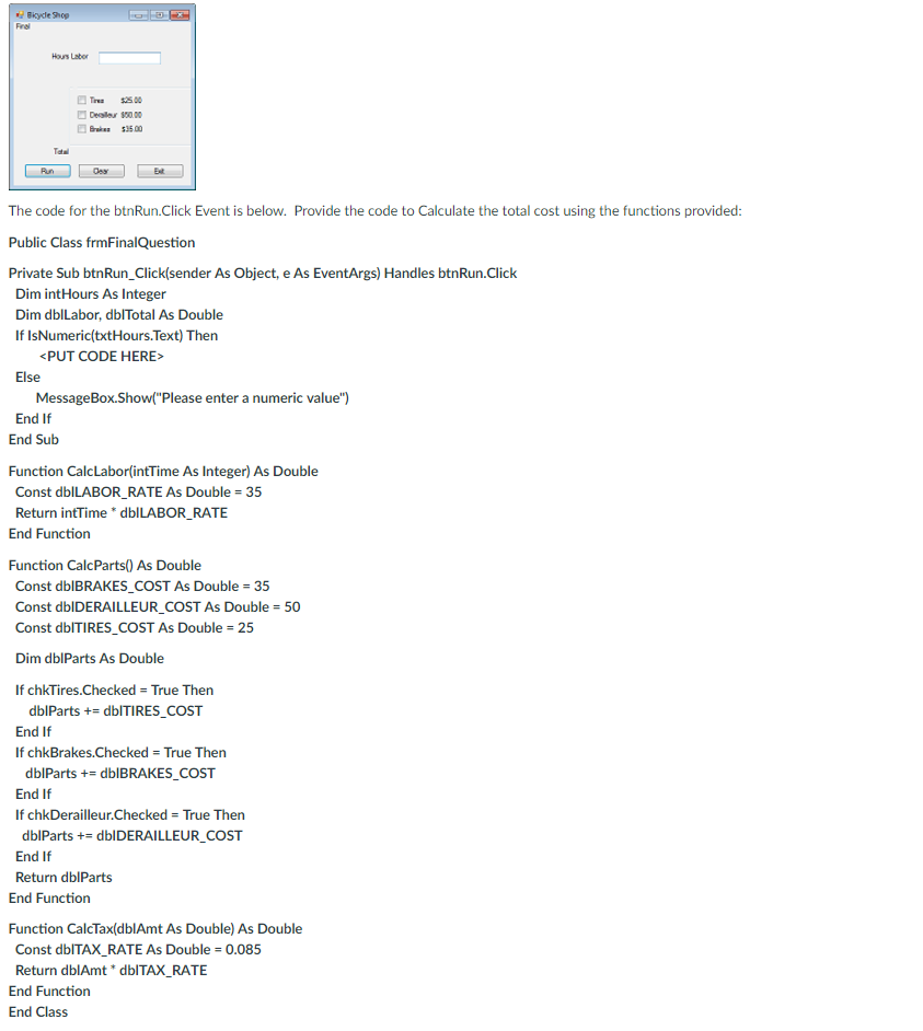 Solved Frel Hours Laber Brakes 53500 The code for the | Chegg.com